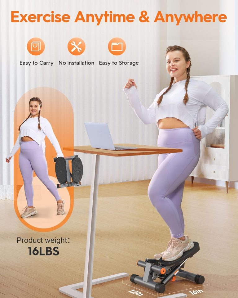 Niceday Stepper Official - Stair Stepper with Resistance Bands for Exercise